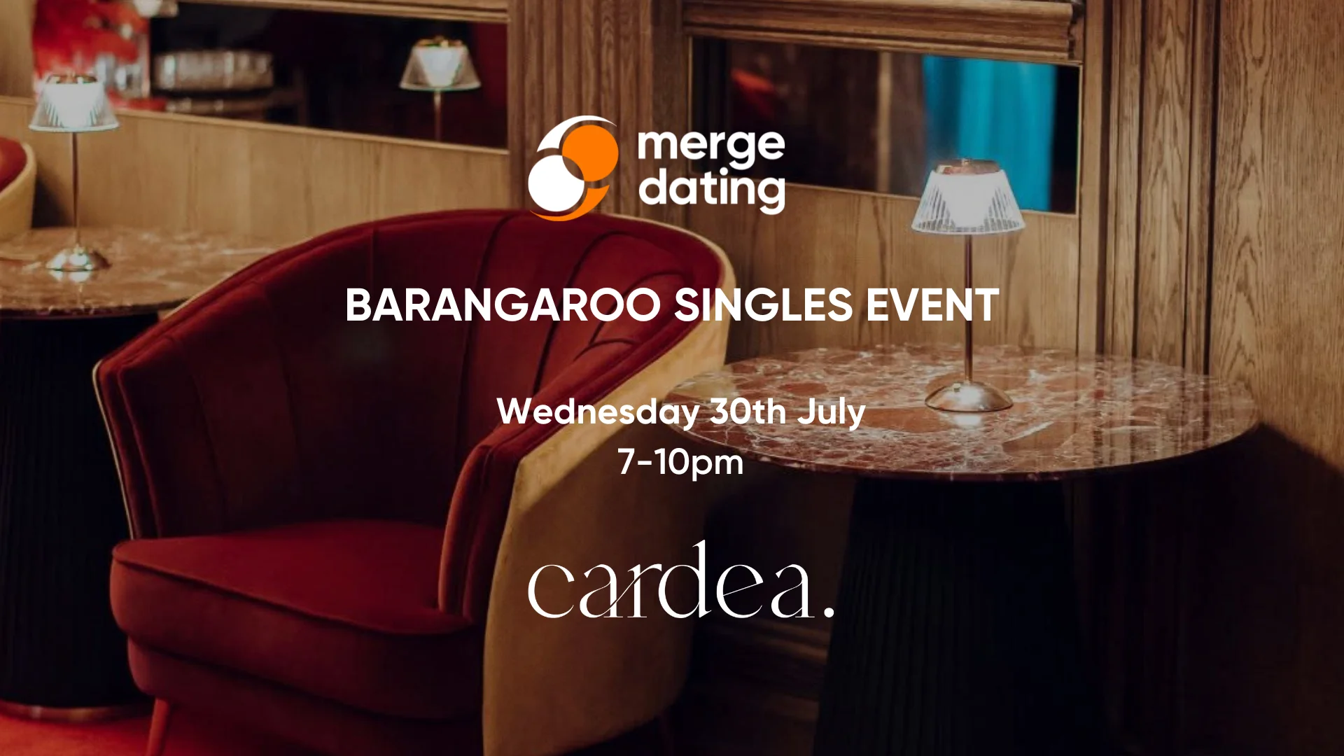45-55 | Cardea Barangaroo Singles Event | Sydney CBD | Wednesday 30th ...